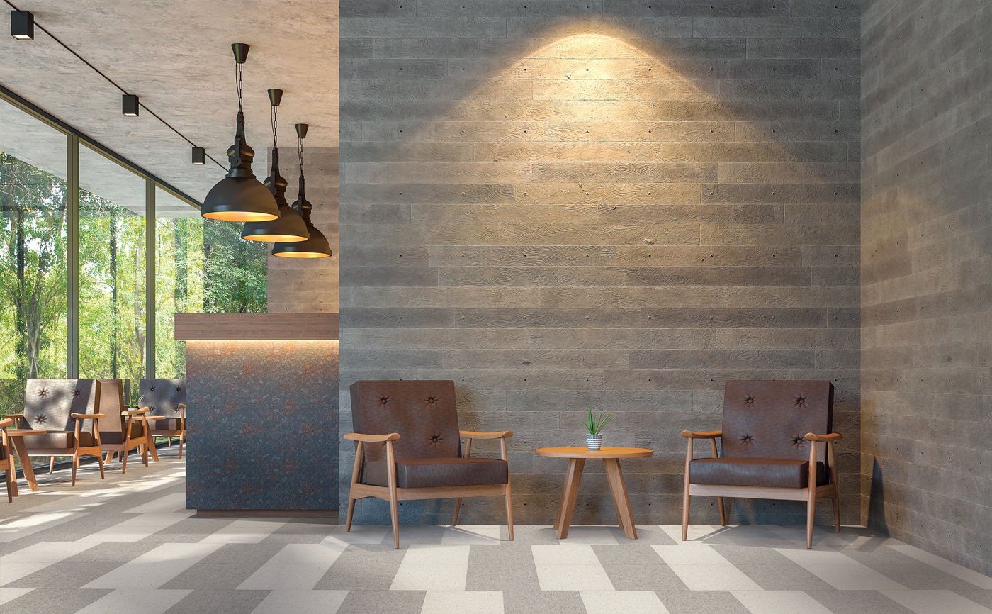 Armstrong Premium Excelon Crown Texture 5C858 Sandrift White 12" x 12"