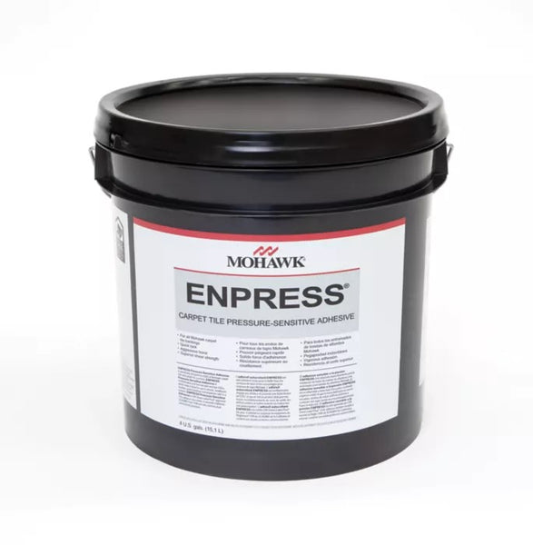 Mohawk Enpress M004R Carpet Tile Adhesive 4 Gallon Pail Covers 1,200 S