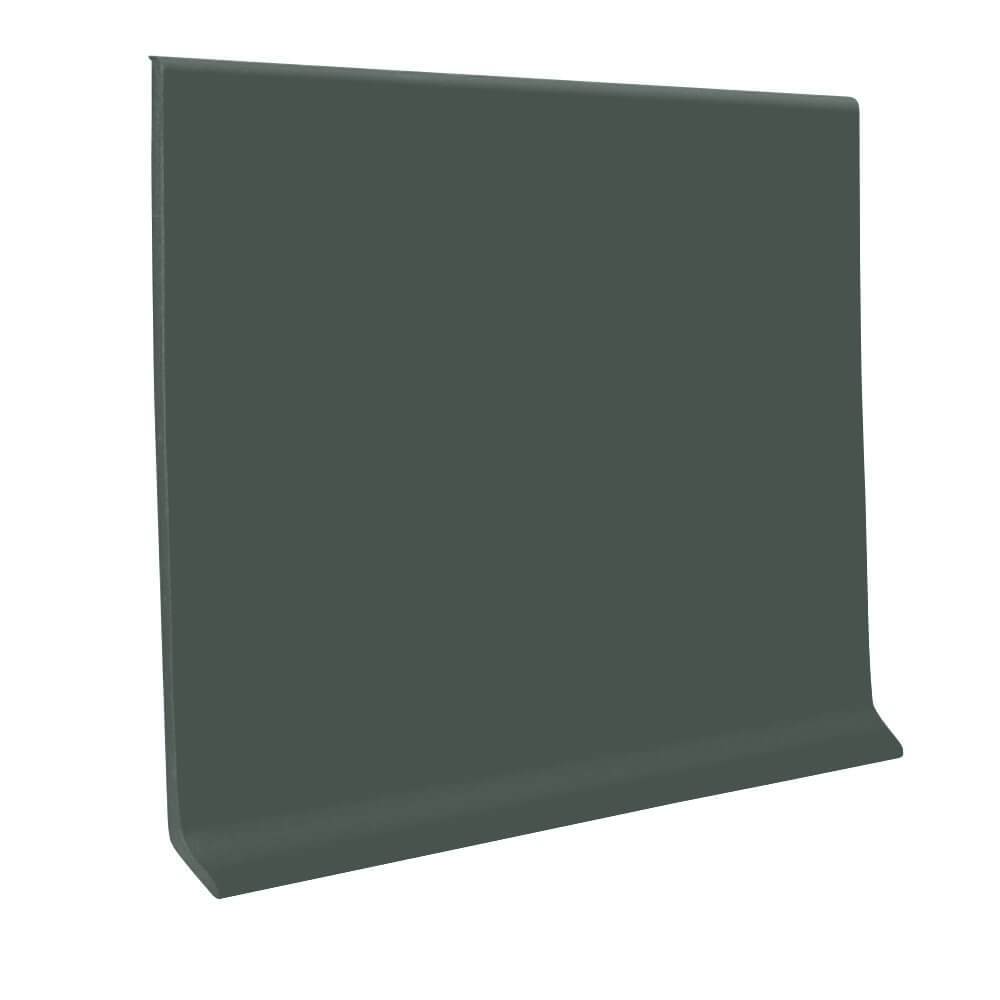 Roppe 700 Series 2.5" Cove wall base in Evergreen, flexible rubber ...