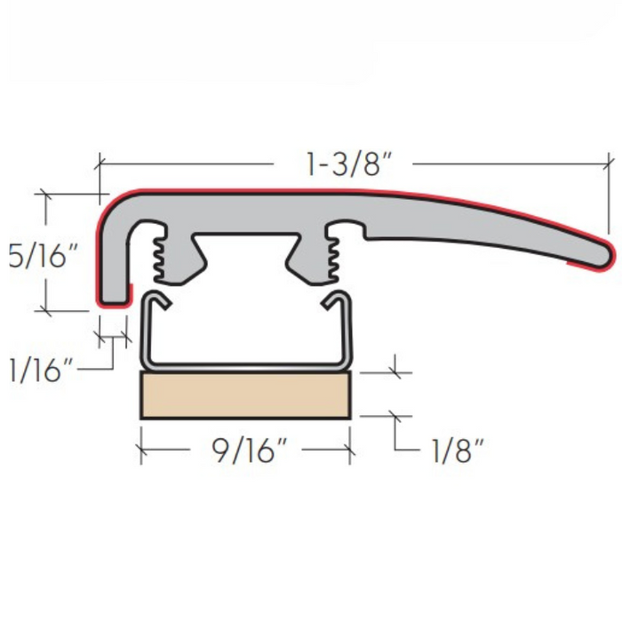 Karndean Slim Cap Transition - 46 7/8" Length