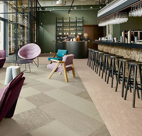 Forbo Marmoleum Modular Marble FORMMMT3232 Horse Roan 19.69" x 19.69 ...