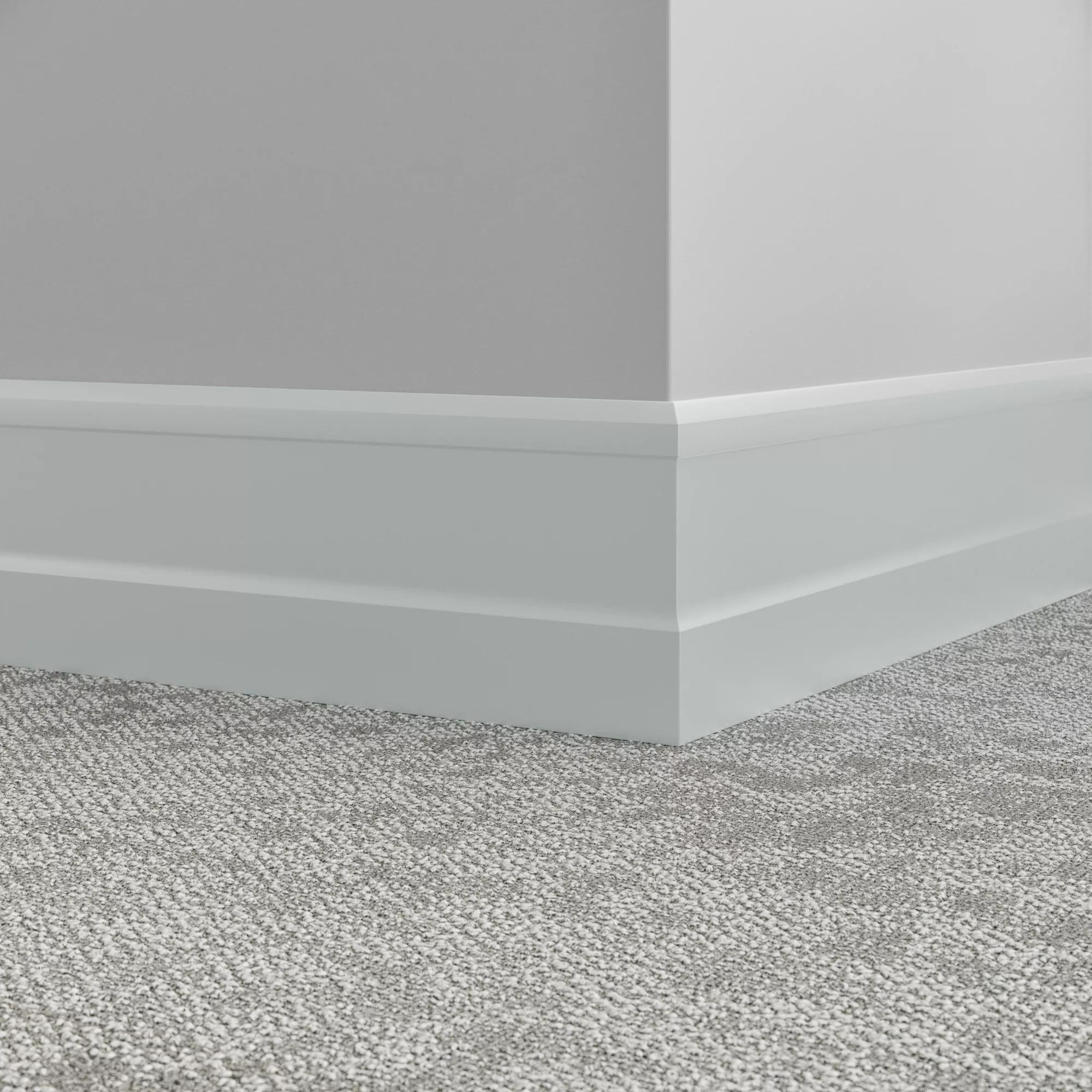 Tarkett Millwork Recessed 6" | Platinum Rubber Wall Base