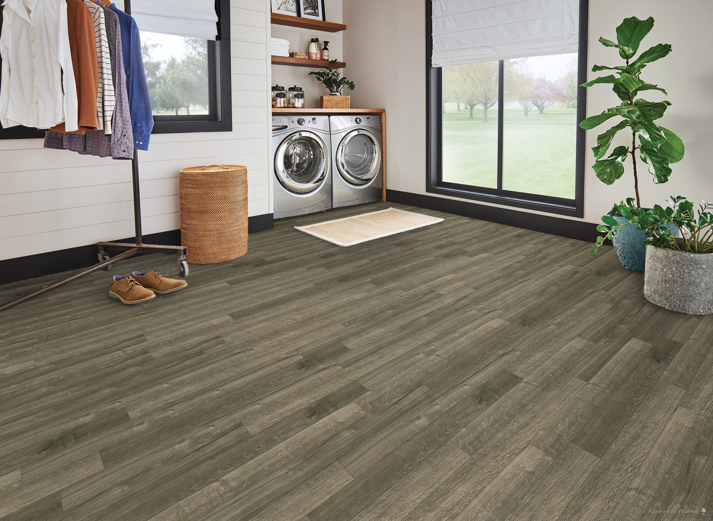 Armstrong FlexStep Value Plus ARMG2470401 Emeline Grey Vinyl Sheet (12