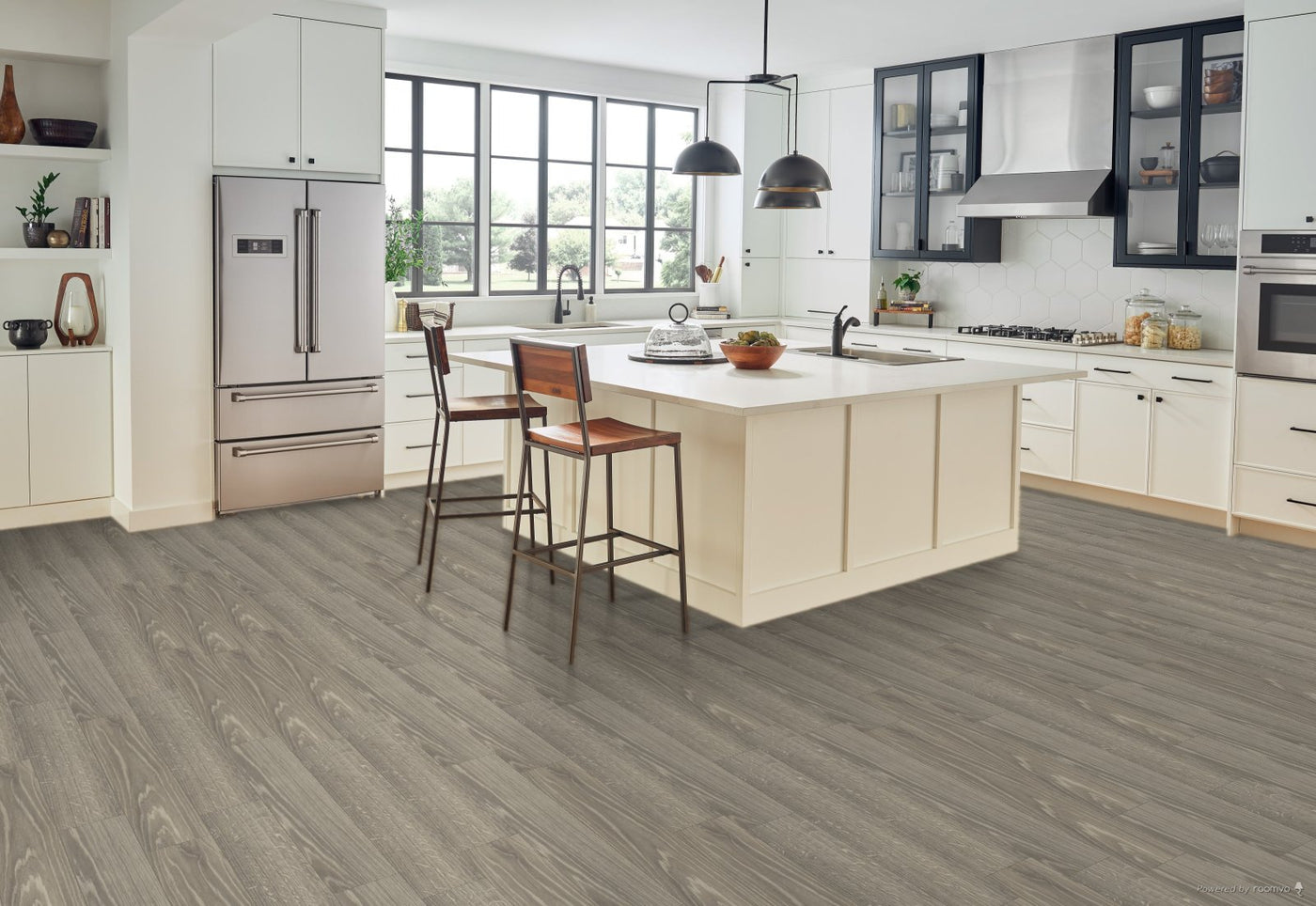 Armstrong FlexStep Value Plus ARMG2470401 Emeline Grey Vinyl Sheet (12