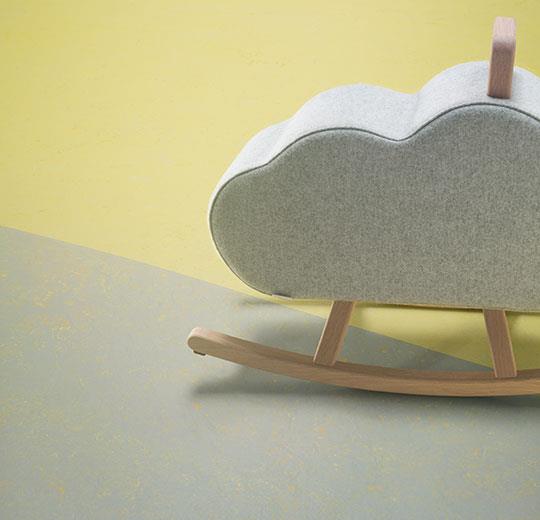 Forbo Marmoleum Solid Concrete 3741 Yellow Glow Linoleum Flooring