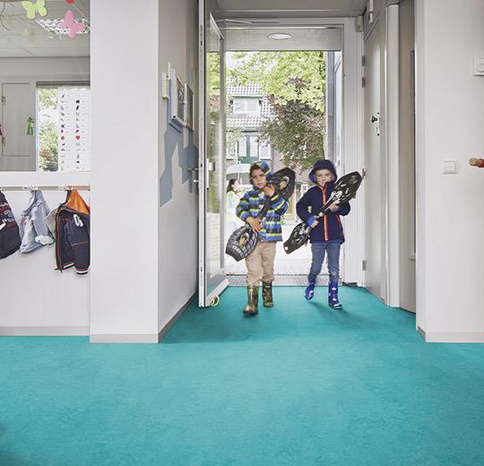 Forbo Marmoleum Marbled Fresco 3269 Turquoise Linoleum Flooring