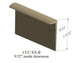 Tarkett / Johnsonite CCC-XX-B Cove Cap 9/32" 600' LF/Box (50 pieces pe