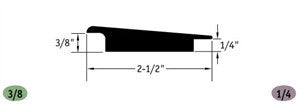 Tarkett / Johnsonite CTA-XX-L Wheeled Traffic Transition 3/8" to 1/4"
