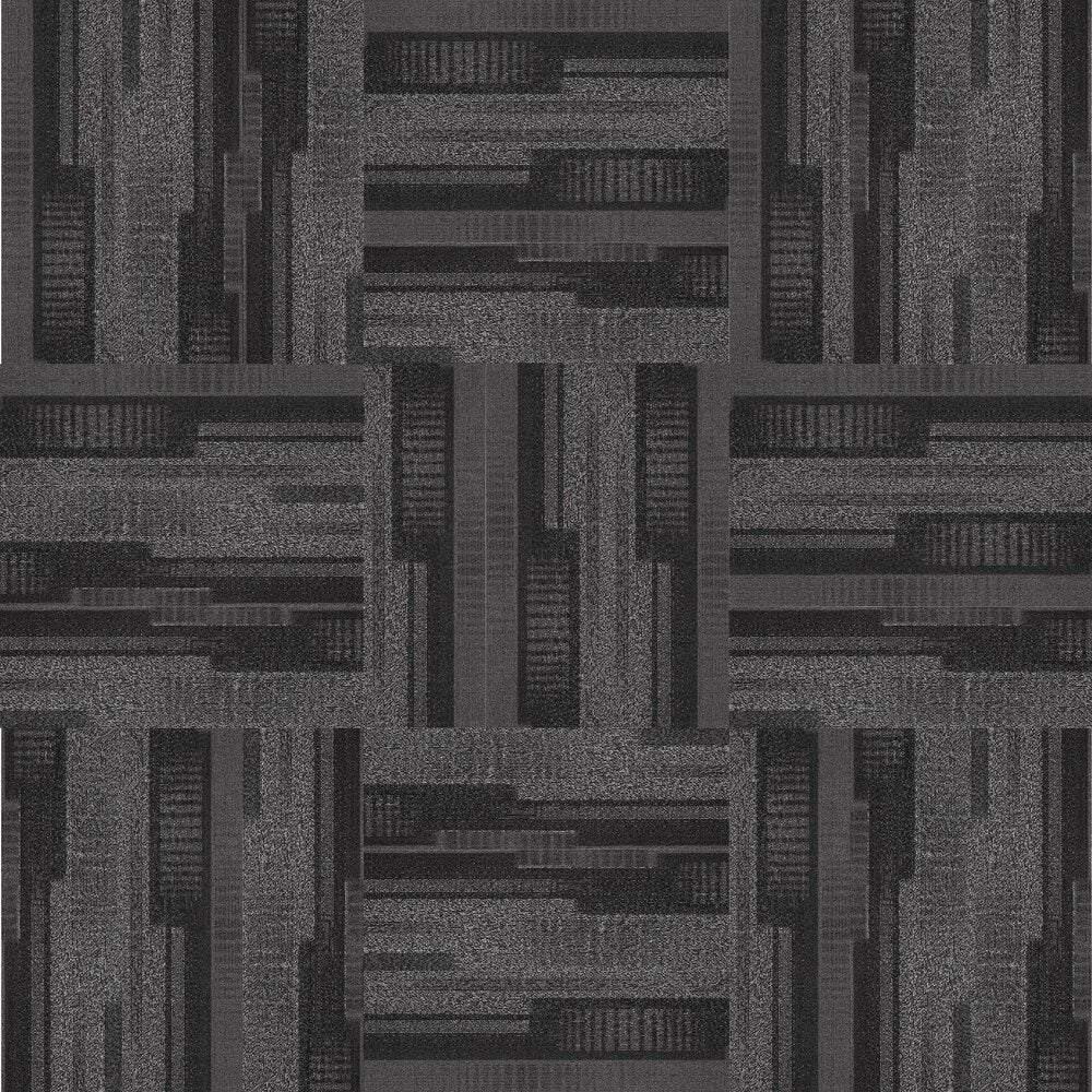 Next Floor Carpet Tile Dedication 712012 Tuxedo 13" x 39" (54 SF/Box)