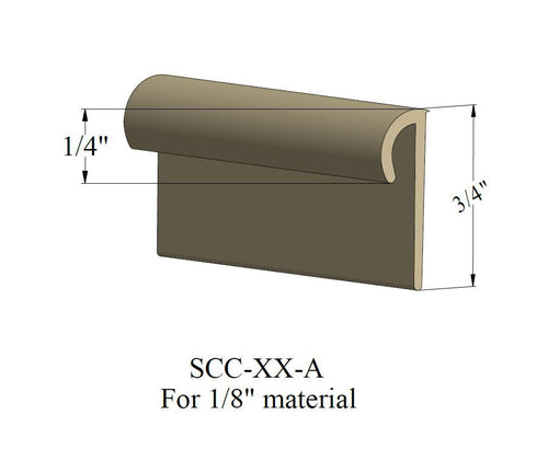 Tarkett / Johnsonite SCC-XX-A Cove Cap Cove Cap for 1/8" 600' LF/Box