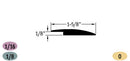 Tarkett / Johnsonite SSR-XX-B Reducer 1/8" to 0" 2(35' Pieces) (70LF/B