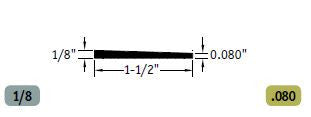 Tarkett / Johnsonite SSR-XX-D Reducer 1/8" to 1-1/2" 25(12' Pieces)(30